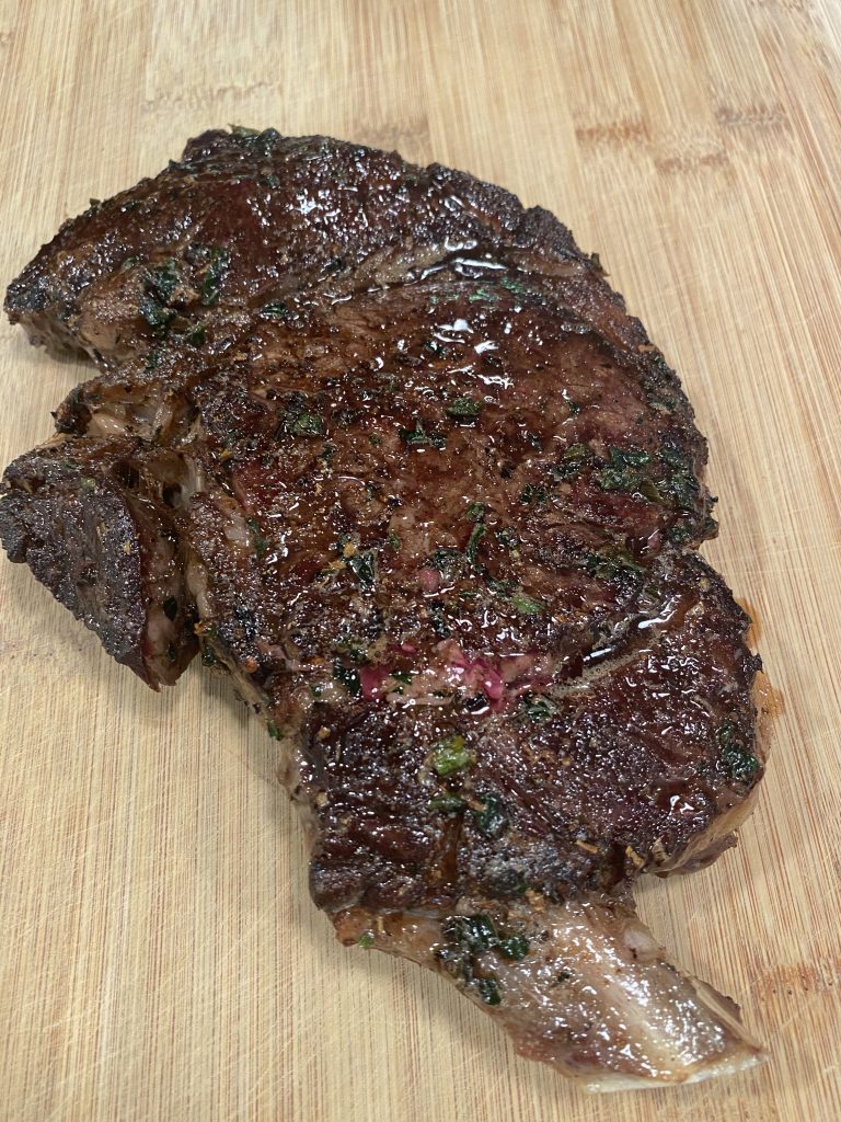 Perfectly Cooked 24oz. Bone-In Ribeye – Bless Your Heartichoke